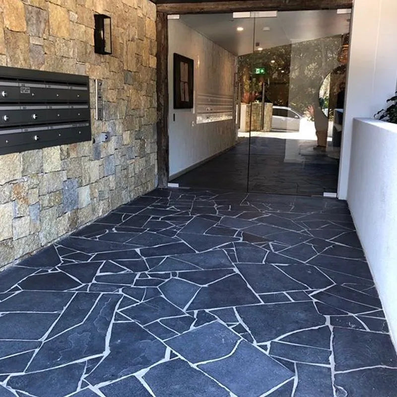 Midnight Glow Limestone Crazy Paver– Tile Australia